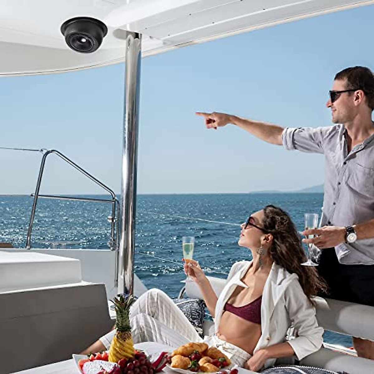 2 Pcs Universal Angled Speaker Enclosures Boxes Speaker Pods Car Speakers Mount with Rubber Strip for Install 6.5 Inch Speakers or Smaller Custom Mount Door Kick Panel Rear Deck (Black, Hole Cut)