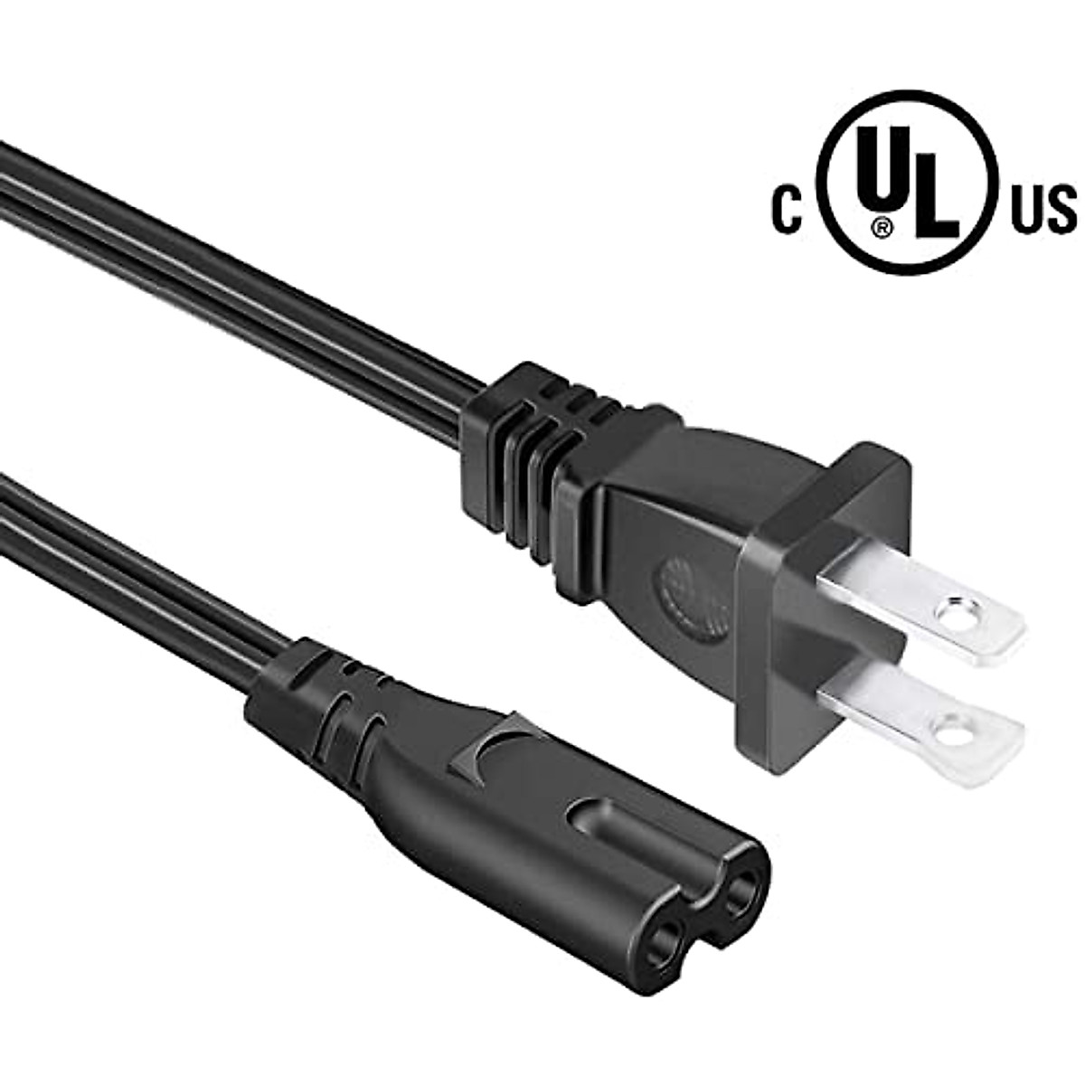 DIGITMON 1FT Premium 2-Prong Replacement AC Power Cable Compatible for Bose SoundTouch 20 Series II WiFi Music System