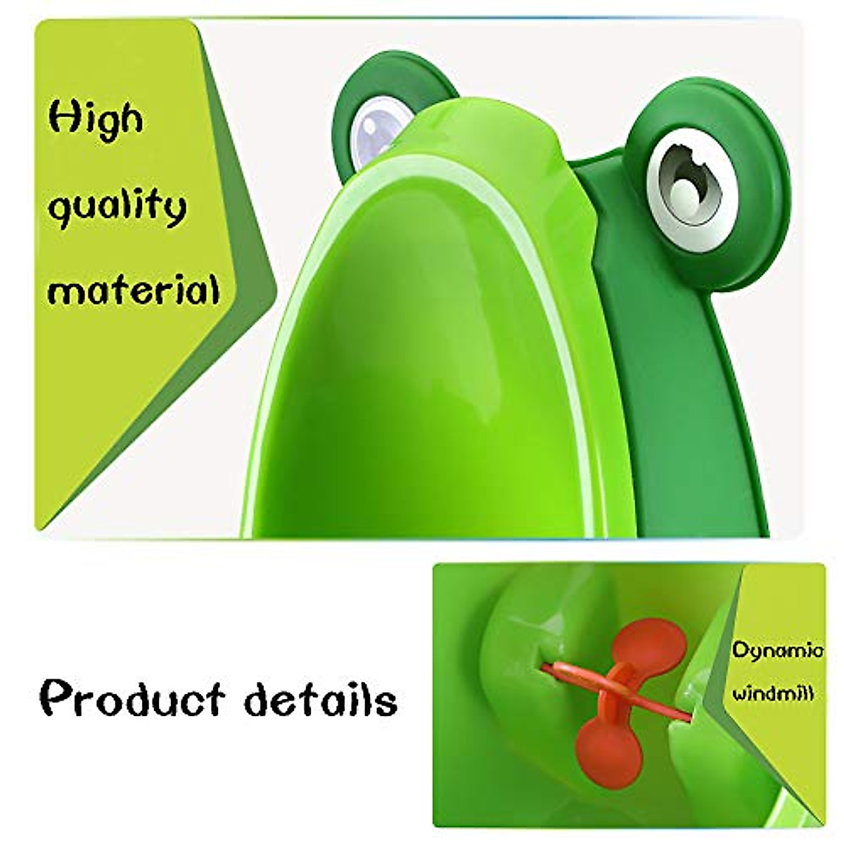 Frog Pee Training,Cute Frog Potty Training Urinal for Boys with Funny Aiming Target,Frog Shape Pee Trainer