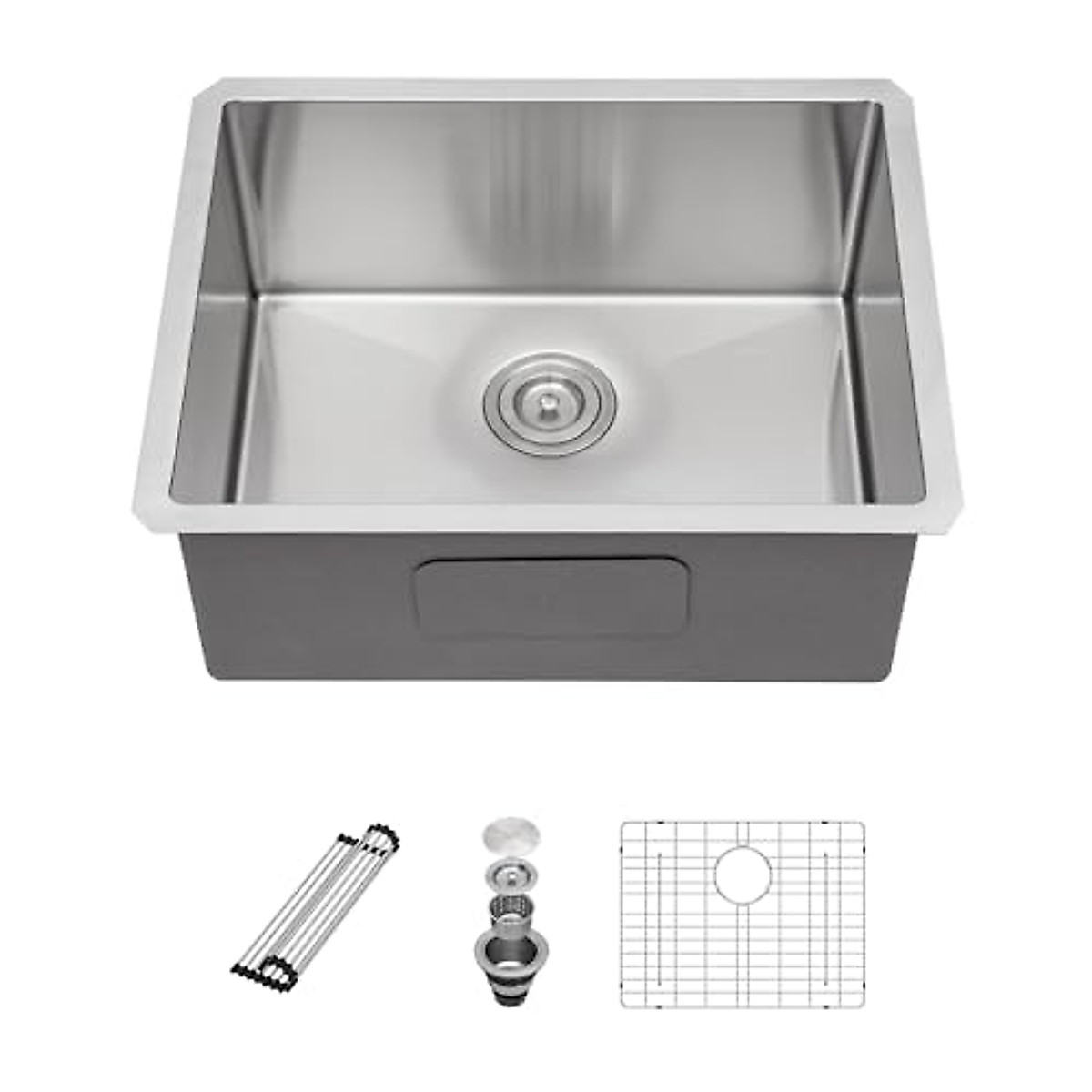21 Undermount Bar Sink - Sarlai 21"x18" Undermount Kitchen Sink Single Bowl 16 Gauge Stainless Steel Bar Prep Sink Small Kitchen Sink 10 deep