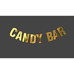 Candy Bar Banner- Engagement Sign - Bar Wall Decor - Dessert Bar - Wedding Decorations - Engagement Gifts -Open bar Wedding Sign- Gold Banner - Wall Decor - Party Decorations