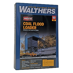 Walthers HO Scale Cornerstone Series® Coal Flood Loader 4 x 6 x 11" 10 x 15 x 27.5cm