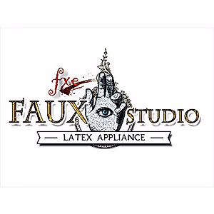 Fxe Faux Studio Zombie Eyes Injury 2-PC Halloween Latex Prosthetic Appliance.