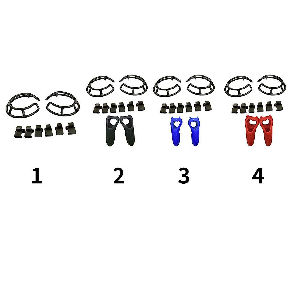 Pena Protective Frame and Protective Case Durable Grip Guard Cover VR Accessories for Quest Rift S