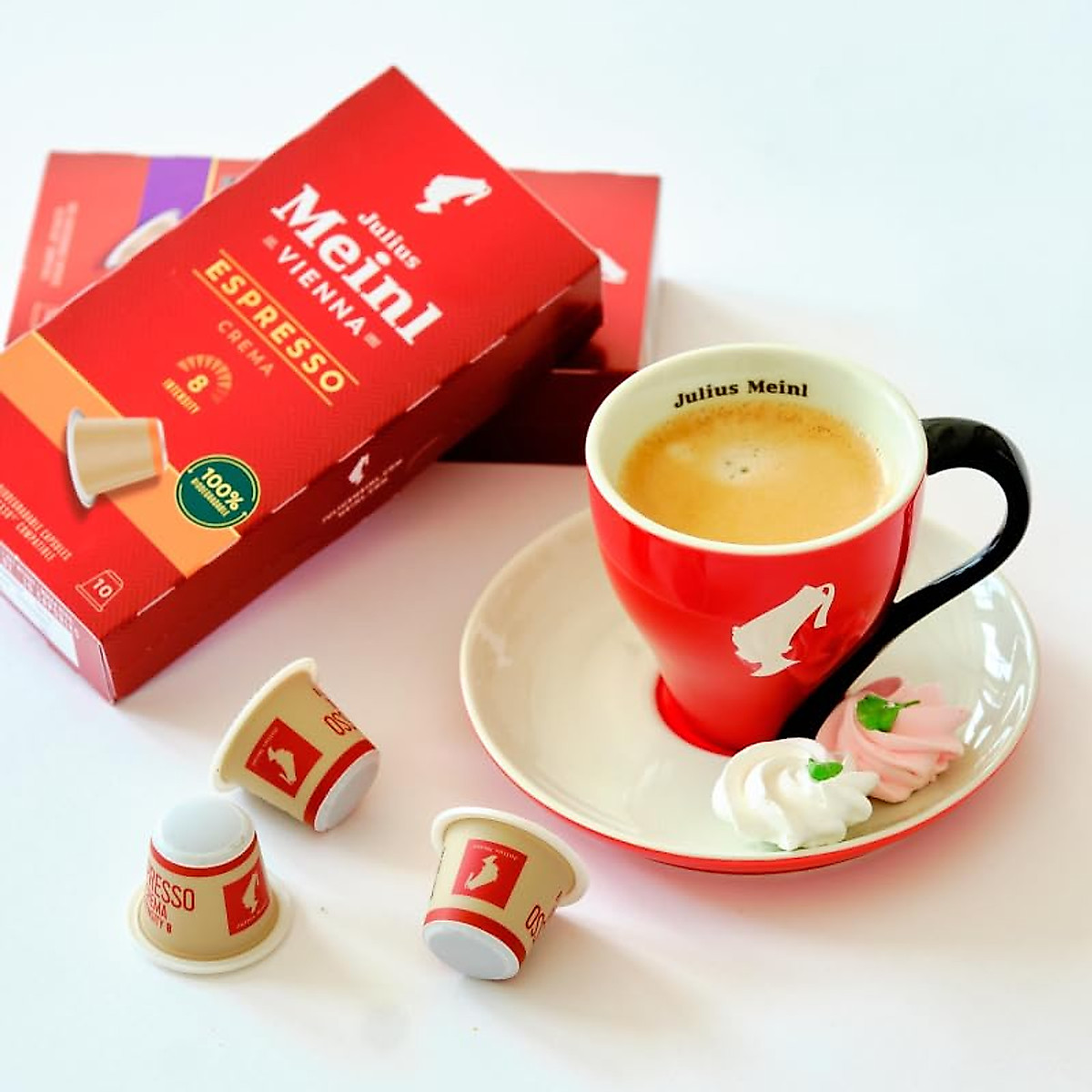Julius Meinl: "Espresso Crema," Nespresso Compatible, 100% biodegradable, 10 Capsules (1)