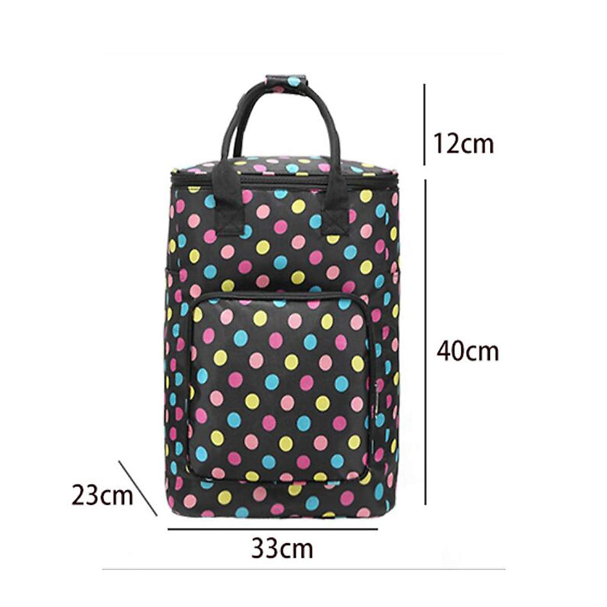 Lightweight Shopping Trolley Hand Cart, Insulation Folding Shopping Cart Cold ice Pack Waterproof Hand Cart with No Noise Swivel Wheels (Green 110 Pounds Capacity)