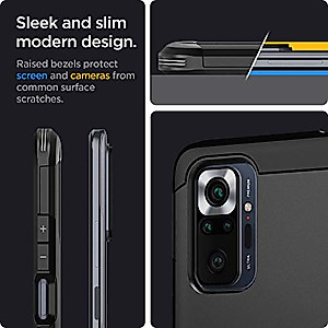 Spigen Tough Armor [Extreme Protection Tech] Designed for Redmi Note 10 Pro Case/Designed for Redmi Note 10 Pro Max Case (2021) - Black