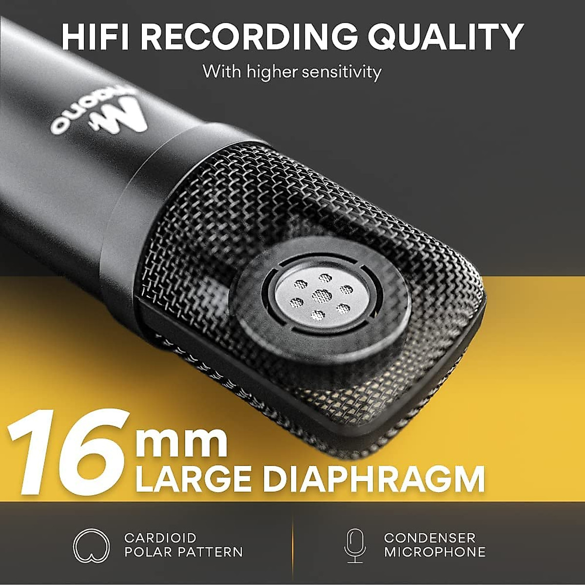 MAONO AU-A04 USB Microphone with PD200X Dynamic Microphone Bundle for Podcast, Studio, Streaming, Recording, Vocal