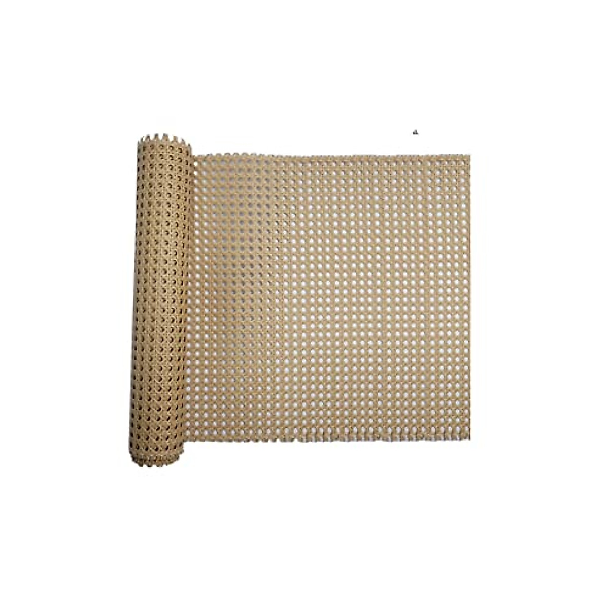 17”x6.5Ft Plastic Rattan Cane Webbing Roll, Woven Open Mesh Cane Sheet Roll for Caning Material DIY Project Supplies: Door, Cabinet, Chair (17"x79 in)