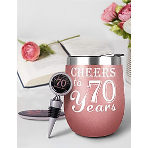 70th Birthday Gifts for Women, 70th Birthday Decorations for Women, Turning 70 Gifts for Women, 70 Birthday Tumbler, 70th Birthday, 70th Birthday Gifts, 70 and Fabulous Gifts for Women