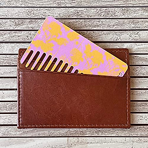 Go-Comb - Wallet Sized Hair & Travel Comb - Wide Tooth - Women's Plastic 3-Pack