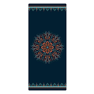 nuveti Suede TPE Yoga Mat High Density Non Slip Yoga Mats with Carrying Bag,72"x32" Extra Thick 8MM Exercise & Workout Mat for Yoga, Pilates and Fitness