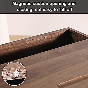 Ritattas Tissue Box Cover, Walnut Wood Tissue Box Cover Rectangular, Decorative Tissue Box Holder for for Bathroom, Bedroom,Dinner Table