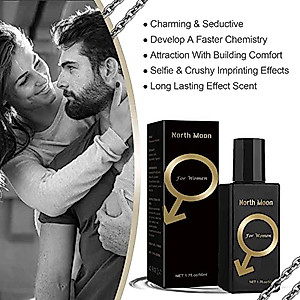 North Moon Men Cologne Perfume, Perfume Women Seduce Enhance Temperament Eau Toilette Cologne for Men Attract Women Phero007 Cologne Perfume Man clogskystm Perfume Venom Love (1pc* 50ml)