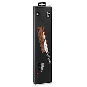 Cangshan TC Series 1021080 Swedish 14C28N Steel Forged 7-Inch Nakiri Knife and Wood Sheath Set