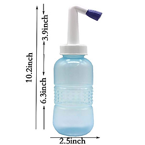 Portable Hand-held Personal Bidet Large Capacity for Personal Hygiene Patient Pregnant Women Cleansing Postpartum Clean Anal Cleaner Compact Travel Bidet 16 oz/450ml