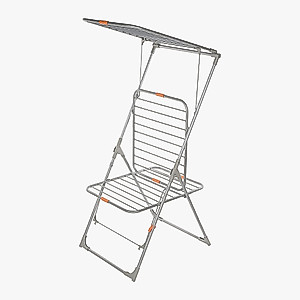 neatfreak Collapsible Drying Rack - Vertical 3-Tier Dryer Rack for Hanging & Air Drying Clothes, Socks, Hosiery and Towels - Space-Saving Laundry Hanger Dryer Rack with Adjustable Shelves