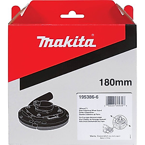 Makita 195386-6 7" Dust Extraction Surface Grinding Shroud, Red