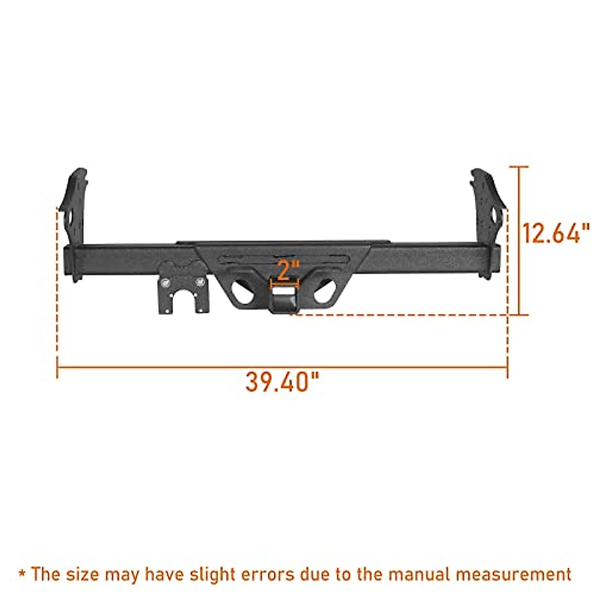 Hooke Road Tacoma Trailer Hitch Class 3 Standard 2" Receiver Tube Towing Tongue for 2005-2015 Toyota Tacoma (Excluding X-Runner)