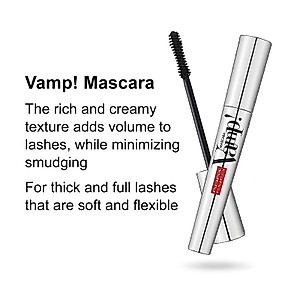 PUPA Milano Vamp! Mascara - For Voluminous And Dramatic Eyelashes Max Lengthening Defining Formula Adds Instant Impact Boost Eye Allure With Long, Thick Lashes 100 Extra Black 0.32 Oz, 40080001