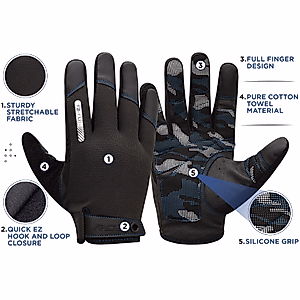 RDX Weight Lifting Gloves with Wrist Support -Touch Screen Full Finger Gym Workout, Breathable Anti Slip Padded Grip, Men Women Fitness Training, Powerlifting Bodybuilding HIIT Exercise Weightlifting