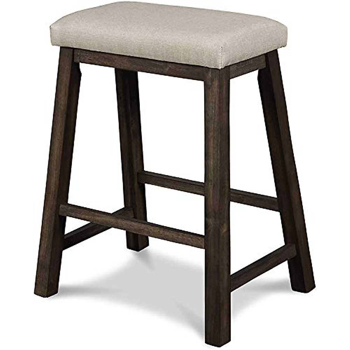 New Classic FURNITURE Derby Counter Dining Stool Set with 1 Table and 4 Chairs, Chocolate