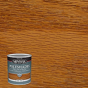 Minwax PolyShades Wood Stain + Polyurethane Finish – Quart, Pecan, Gloss