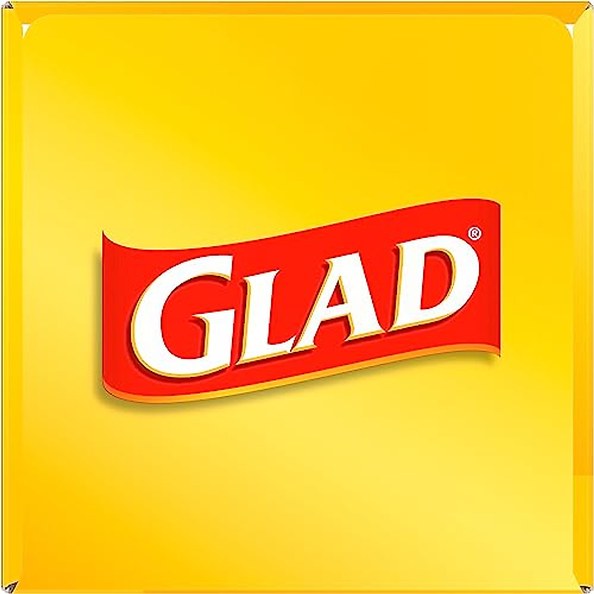 Glad Medium Drawstring Trash Bags, 8 Gallon, White, Fragrance Free, 26 Count, Pack May Vary