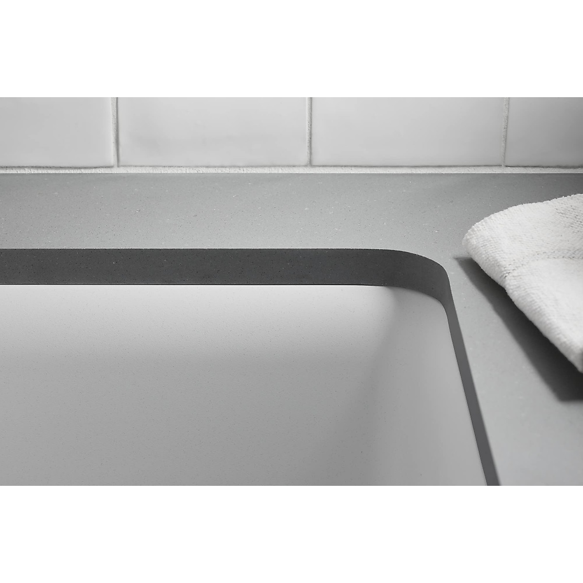 KOHLER K-8206-CM6 Cairn Sink, 33 in, Matte White