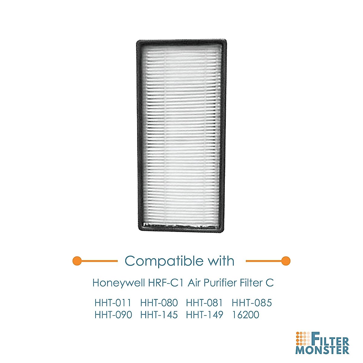 Filter-Monster – Replacement HEPA Filters, 2 Pack – Compatible with Honeywell HRF-C1 and HRF-C2 Air Purifier Filters for Models 16200, HHT-011, HHT-080, HHT-081, HHT-085, HHT-090, HHT-145, HHT-149