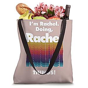 I'm Rachel Doing Rachel Things Funny Birthday Name Grunge Tote Bag
