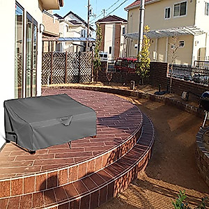 iKover Patio Couch Loveseat Cover, Heavy Duty Patio Furniture Covers, 100% Waterproof Outdoor Sofa Cover, Provide a Great Fit and All Weather Protection, (Grey,90 Inch)