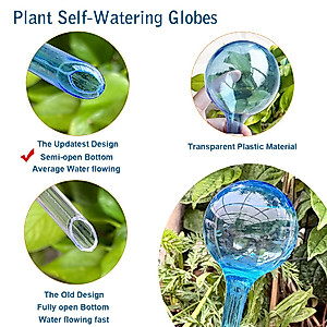 MOONSOUND Large 12pcs Plant Watering Globes, Plastic Plant Garden Self Watering Devices, Plant Automatic Waterer Self Watering Bulbs for Indoor Outdoor Potter Plants