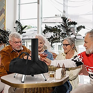 Ooni Karu 12 Pizza Oven Carry Cover Bag, Durable Waterproof Multi-Fuel Pizza Oven Cover for Outdoor Accessories Compatible with Ooni Karu 12 Pizza Oven (Black)