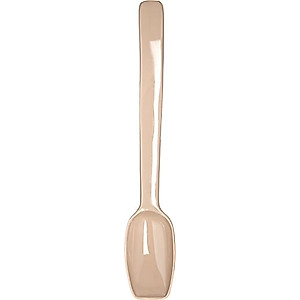 Carlisle FoodService Products Plastic Solid Spoon, 9 Inches, Beige