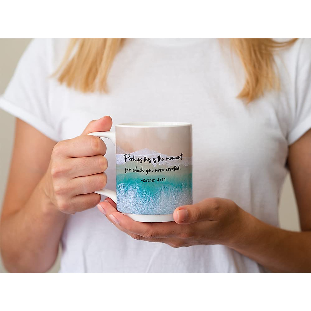 TJ Originals Esther 4:14 Perhaps This Is The Moment Gifts for Her - Bible Verse Graduation Drinkware- 11oz Ceramic Mug - Best Christian Office BFF Gifts for Women Friends