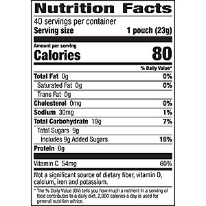 Mott's Fruit Flavored Snacks, Assorted Fruit, Pouches, 0.8 oz, 40 ct