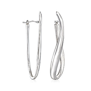 Ross-Simons Italian Sterling Silver U-Shaped Hoop Earrings