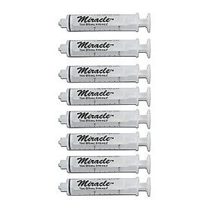 Miracle Oring Syringe- 10 ml Luer Lock Syringe- Package Contains 8 Individually Wrapped Sterile Oring Syringes for Handfeeding Animals, Administering Supplements, Measuring Liquids, and More