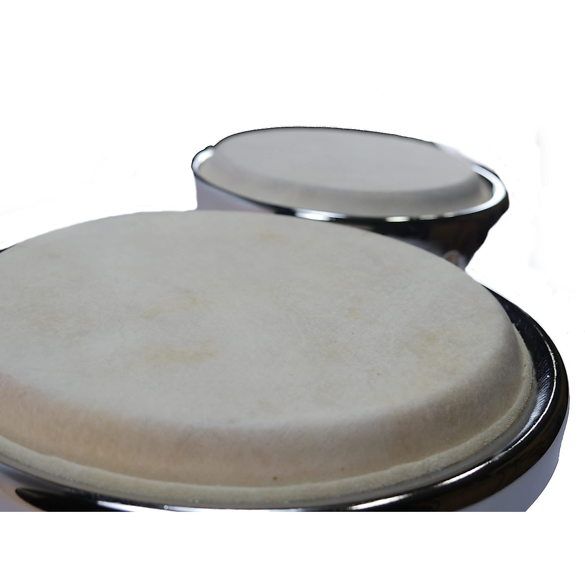 Zenison - BONGO DRUMS 8+9" SET, NATURAL WOOD Dual Bongos WORLD LATIN Percussion