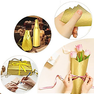 Gold Tissue Paper for Packaging - Undemouc 110 Sheets of Gold Wrapping Tissue Paper Bulk for DIY Artworks Flower Decoration (12 x 20 Inch)