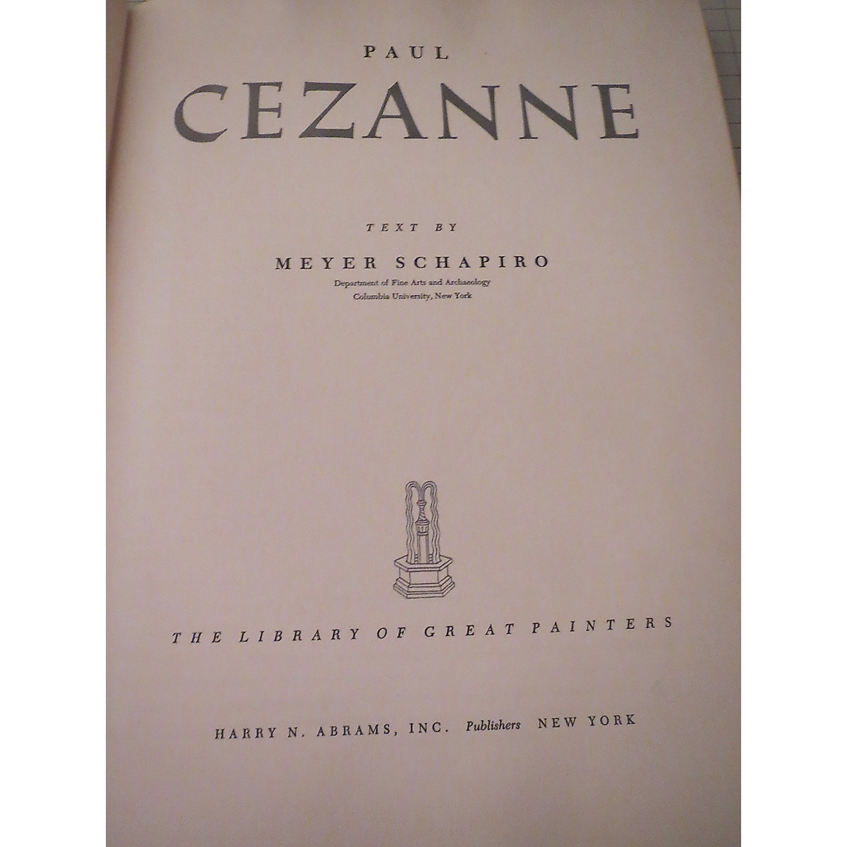 Paul Cezanne (The Library of Great Painters Series)