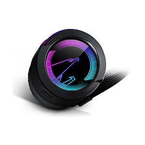 AORUS WATERFORCE 240 AIO Liquid CPU Cooler, 240mm Radiator with 2X 120mm Low Noise ARGB Fans, Rotatable ARGB Lighting Panel Design, Compatible with Intel LGA1700 (GP-AORUS WATERFORCE 240), Black