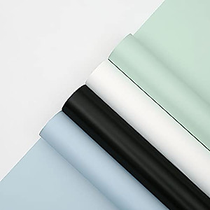 KIMHOME Korean Retro Packaging Waterproof Flower Wrapping Paper Gift Wrapping Flower Shop Bouquet Supplies Roll 23.6 Inch x 32.8 ft (Nude)