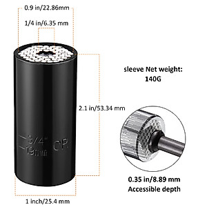 Tondiamo 30 Flexible Drill Bit Extension Hex Shank Rotatable Joint Socket 1/4, 3/8, 1/2 Inch Hex Adapter Socket Bendable Drill Bit Extension Screwdriver Drill Bit Holder 105 Degree Angle Drill Tool