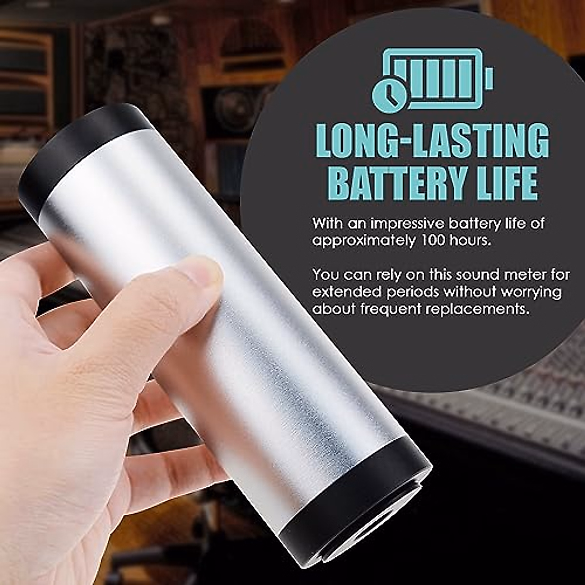 Sound Level Calibrator,Decibel Meter Calibration with Noise Measurement Reader,Output Sound Level 94dB & 114dB output levels for 1 inch and 1/2 inch Microphones