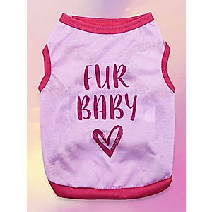 6 Pack Girl Dog Clothes for Girls Small Dog Shirts Puppy T Shirt for Small Dogs Girl Clothes Dogs T-Shirt Chihuahua Yorkie Clothes