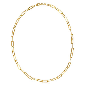 Silpada 'Golden Paperclip' Chain Necklace in 14K Gold Plated Sterling Silver