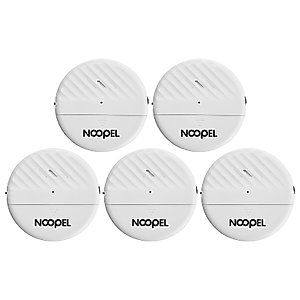 Glass Break Sensor 5 Pack, 125DB Loud Window Alarm Vibration Sensors, Burglar Intruder Entry Alert for Indoor Home Office Security