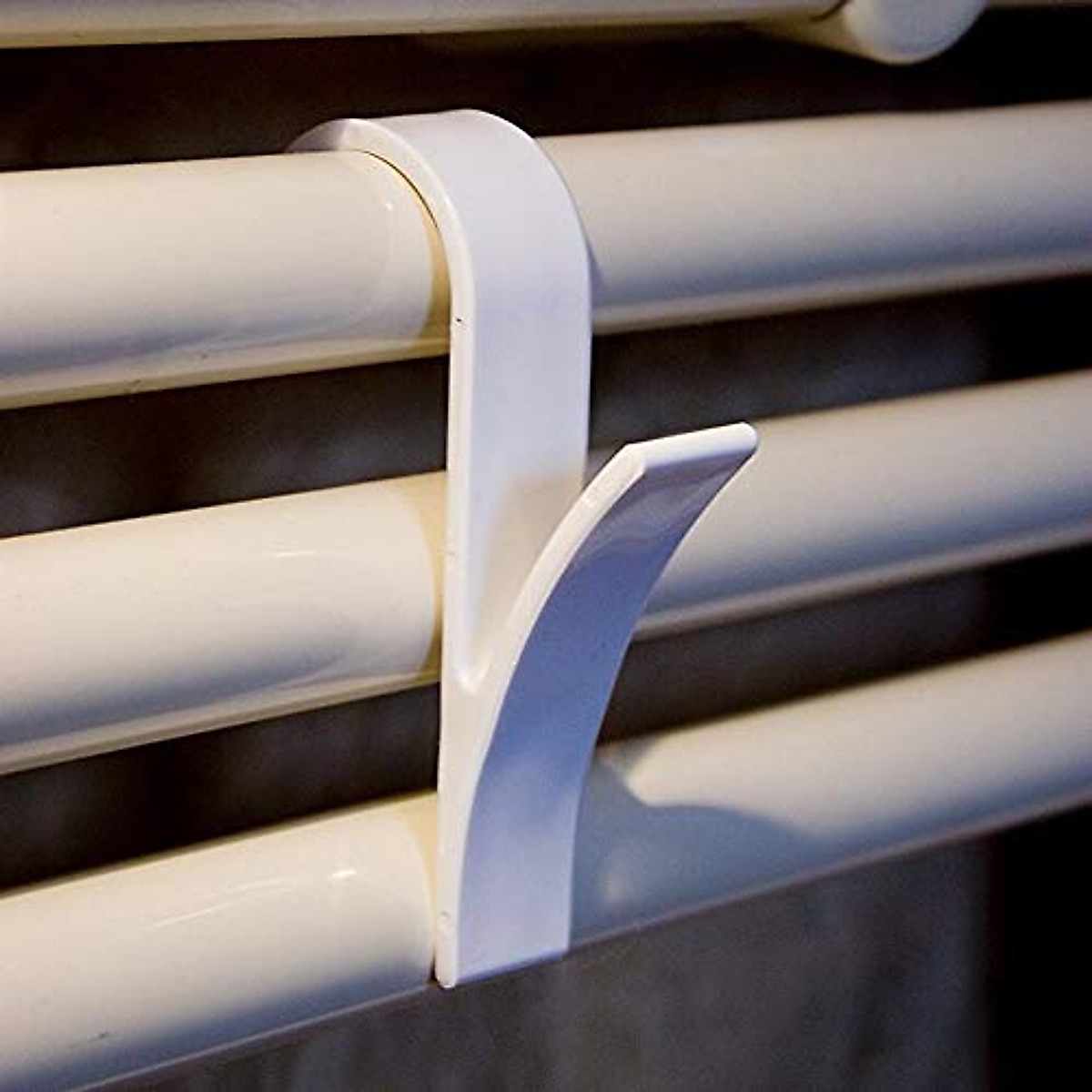 2/6pcs White Hanger for Heated Towel Radiator Rail Bath Hook Holder Clothes Hanger Plegable Scarf Hanger Drying Space Towel Rack (Color : 2 pcs Transparent, Size : 10X2.5X7cm)